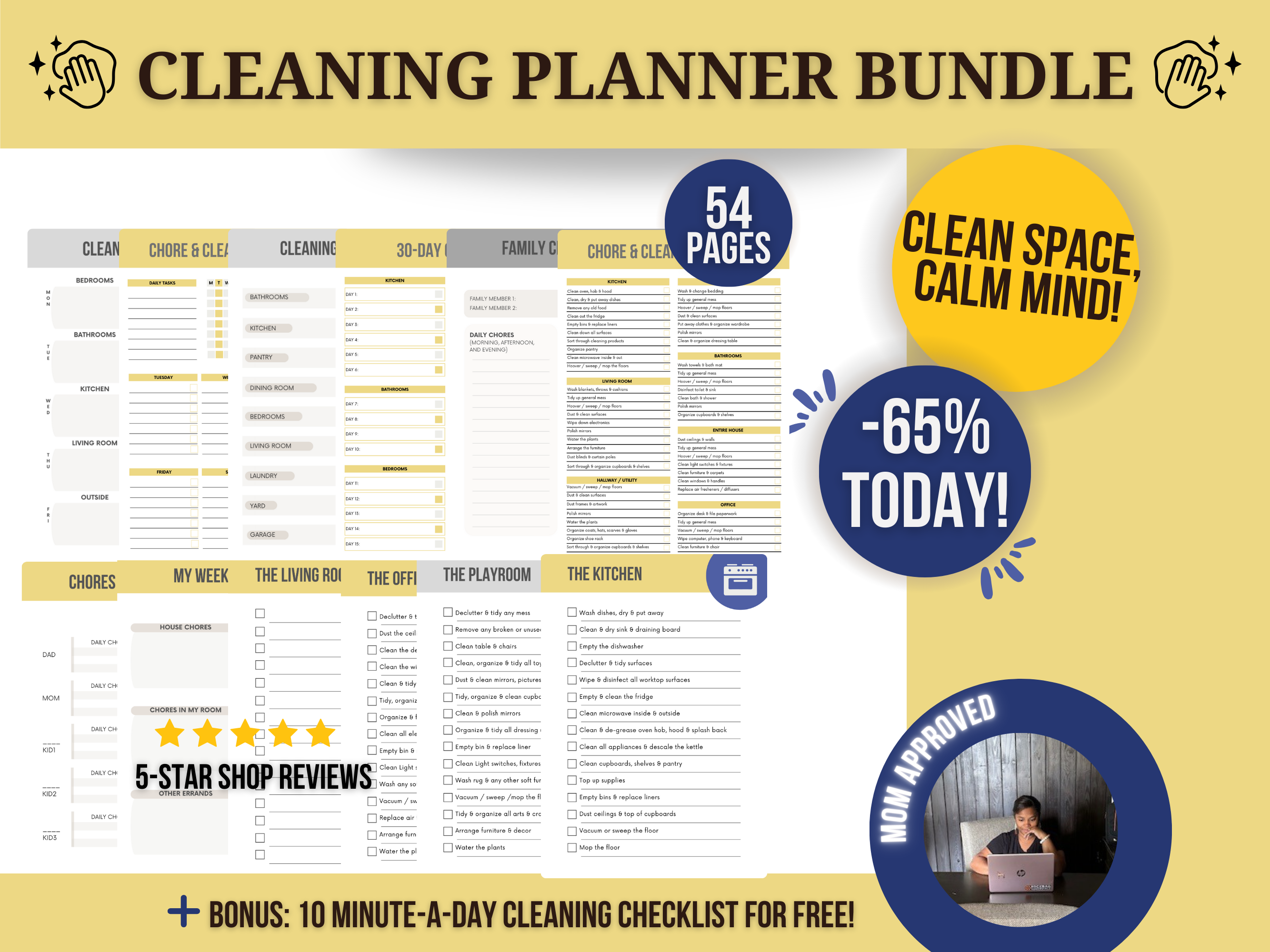 Cleaning Schedule Bundle Printable – The Butler’s Company